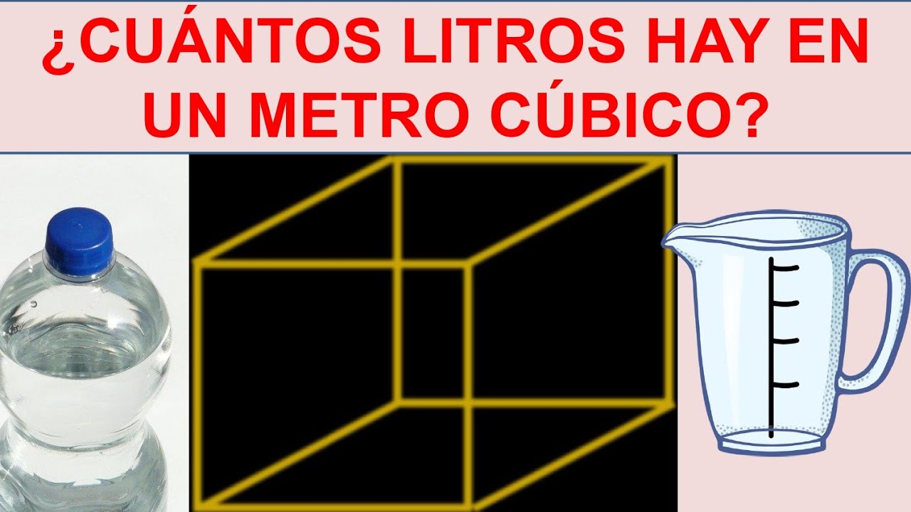 ¿Cuántos litros son un metro cúbico de agua? La conversión que debes ...