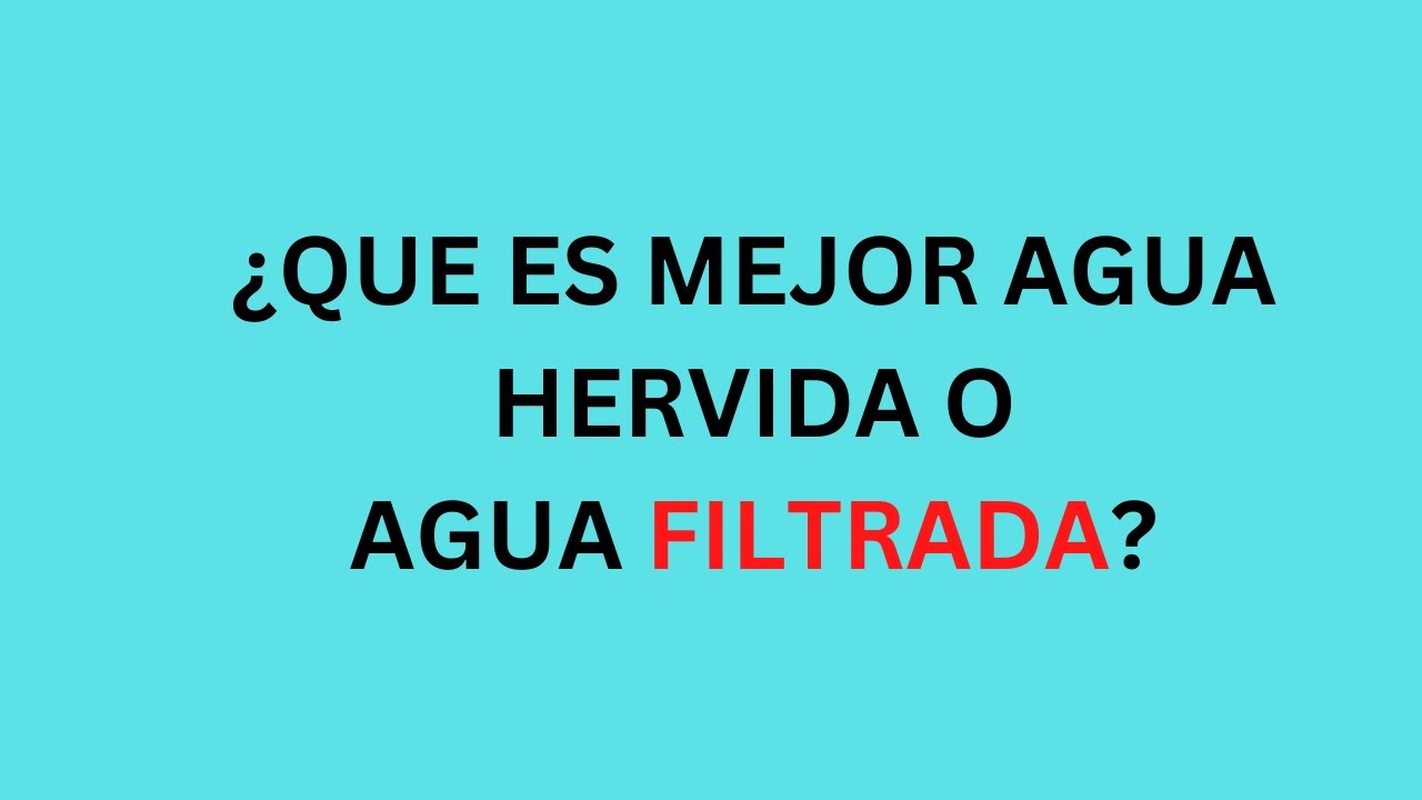 Agua hervida vs agua de la llave: ¿cuál es la mejor opción? - Tratamos ...